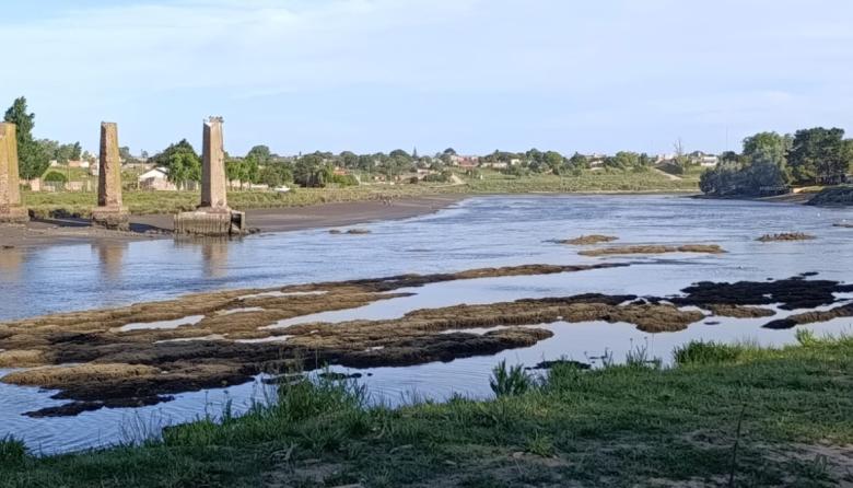 Fenómeno en el Río Quequén: piedras al descubierto y orillas más ...